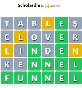 Play Scholardle Game On Nyt Wordle